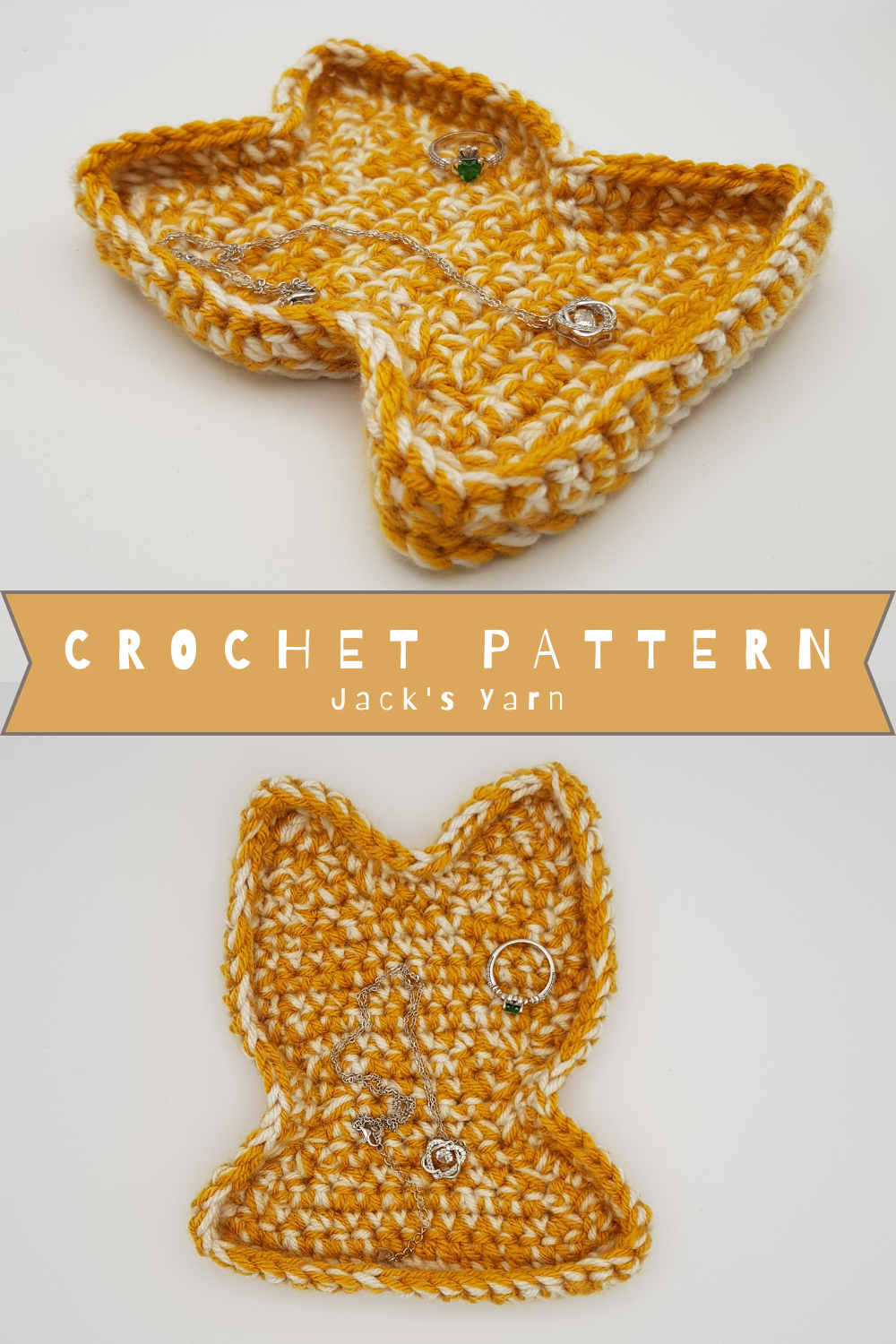 Kitty Trinket Tray- Free Crochet Pattern – Jack's Yarn Crochet Designs